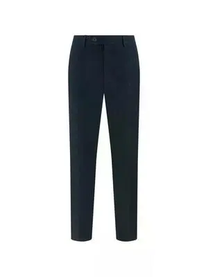Boggi Milano Linen Trousers - Blue
