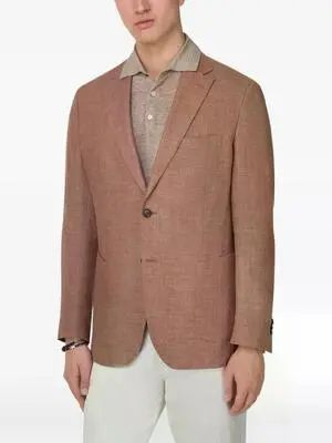 Boggi Milano Single-breasted Linen Blazer