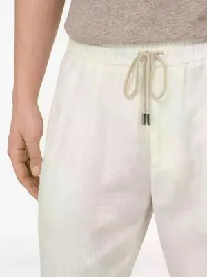 Boggi Milano City Drawstring Linen Trousers