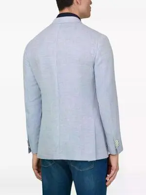 Boggi Milano Single-breasted Blazer - Blue