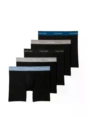 Calvin Klein Logo-waistband Boxers - Black