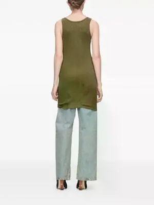 MAISON MARGIELA Ribbed Texture Mini Dress - Green