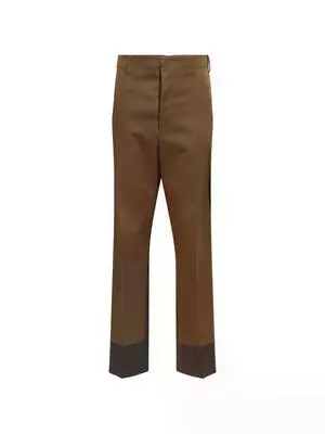 MAISON MARGIELA Colour-block Tailored Trousers - Brown
