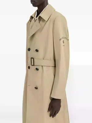 MAISON MARGIELA Cotton Trench Coat - Neutrals