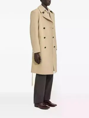 MAISON MARGIELA Cotton Trench Coat - Neutrals