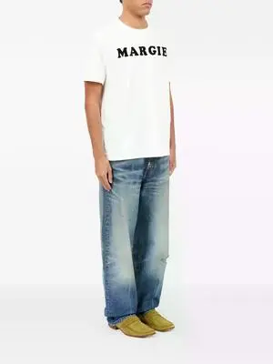 MAISON MARGIELA Graphic-print Cotton T-shirt - White