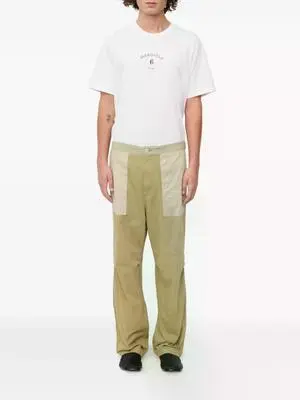 MAISON MARGIELA Paneled Cotton Trousers - Neutrals