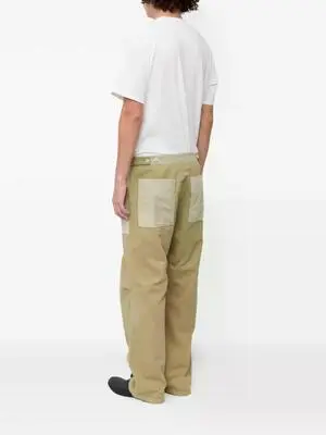 MAISON MARGIELA Paneled Cotton Trousers - Neutrals