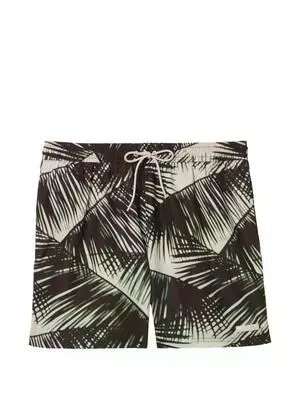 Calvin Klein Palm Tree Swim Shorts - Brown