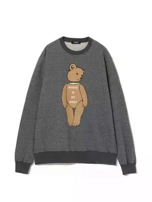 Undercover Teddy-print Sweatshirt - Grey