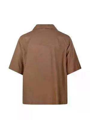 HEVO Pocket Short-sleeve Polo Shirt - Brown