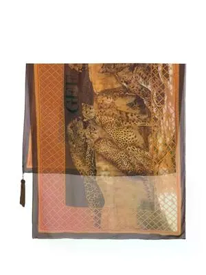 GIANFRANCO FERRE Chita-print Silk Scarf