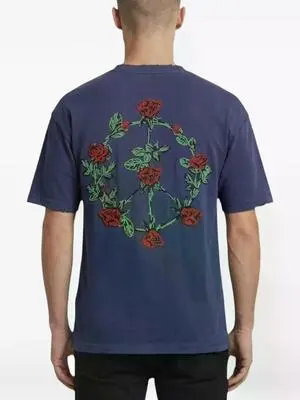 BLDG4 Beaded-embellishment T-shirt - Blue