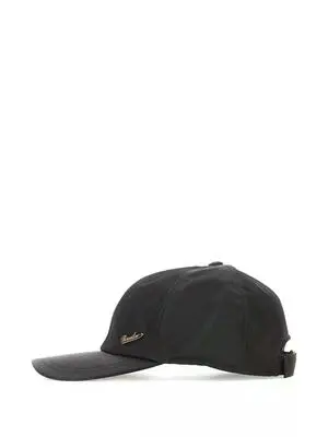 Borsalino Metal Logo Baseball Cap - Black