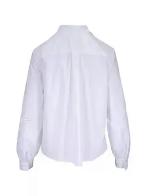 Bogner Cut-out Long Sleeve Shirt - White