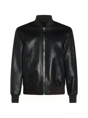 Mackage Reversible Leather Bomber Jacket - Black