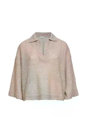 Brunello Cucinelli Sequin-embroidered V-neck Top