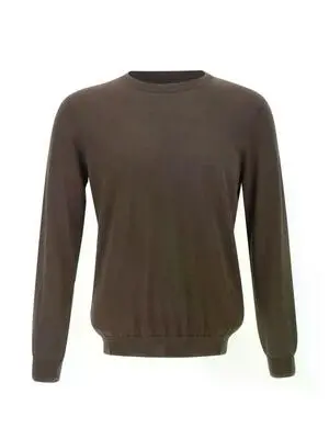KANGRA Long-sleeve Ribbed Sweater - Brown