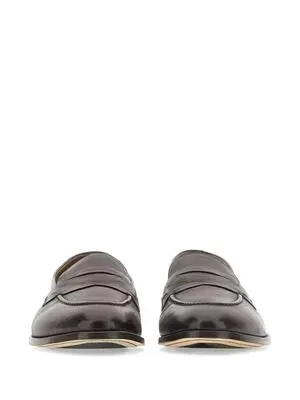 ALEXANDER HOTTO Penny Leather Loafers - Brown