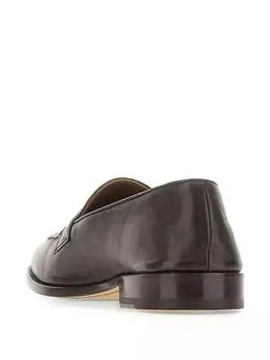 ALEXANDER HOTTO Penny Leather Loafers - Brown