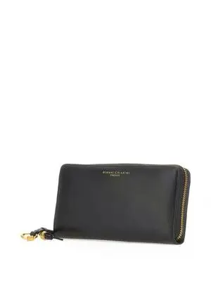 GIANNI CHIARINI Zip Leather Wallet - Black