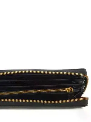 GIANNI CHIARINI Zip Leather Wallet - Black