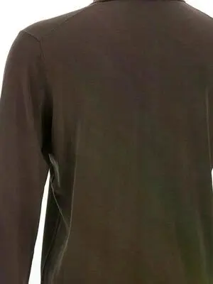 KANGRA Long-sleeve Silk Polo Shirt