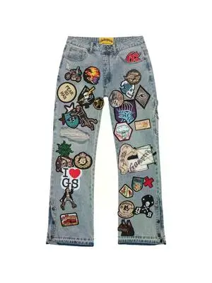 GODSPEED Patchwork Jeans - Blue