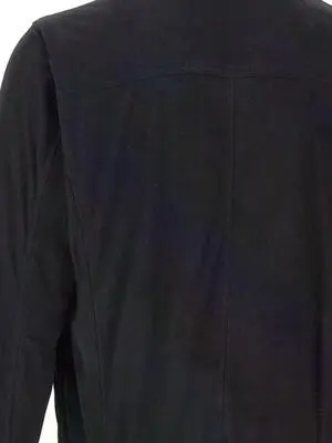 BARBA NAPOLI High-collar Suede Jacket - Blue