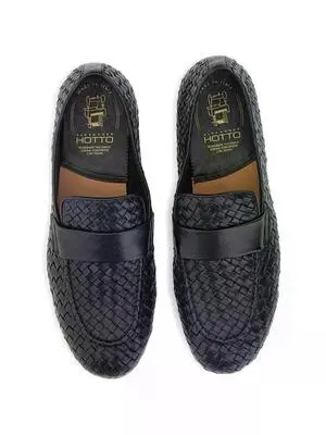 ALEXANDER HOTTO Woven Leather Loafers