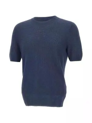 GRAN SASSO Woven-knit T-shirt