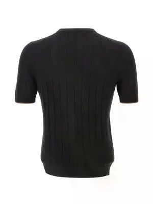 GRAN SASSO Ribbed-trim Knit T-shirt