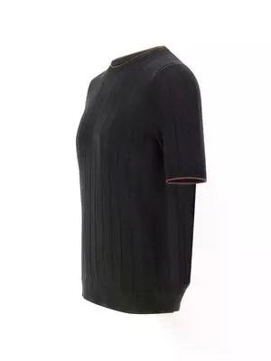 GRAN SASSO Ribbed-trim Knit T-shirt