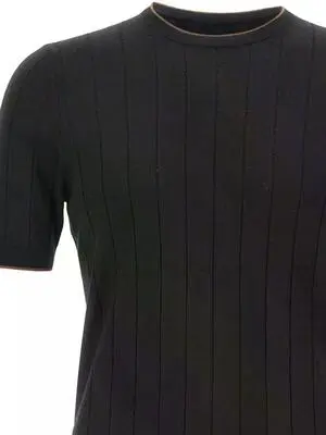 GRAN SASSO Ribbed-trim Knit T-shirt
