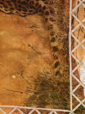 Gianfranco Ferre Leopard-print Cotton Scarf