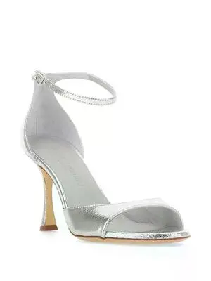SERGIO LEVANTESI Hope6 Ankle Strap Sandals - Silver