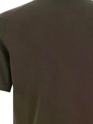 KANGRA Short-sleeve Cotton Sweater - Brown