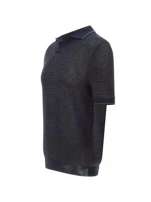 GRAN SASSO Interwoven-texture Knit T-shirt