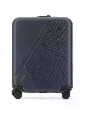 K-WAY Logo Pattern Hard Shell Luggage - Blue