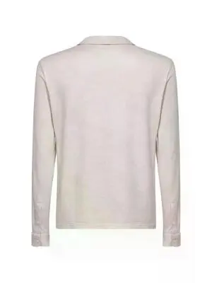 D4.0 V-neck Long-sleeve Polo Shirt - Neutrals