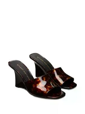 STUART WEITZMAN Vinnie Wedge Mules - Brown