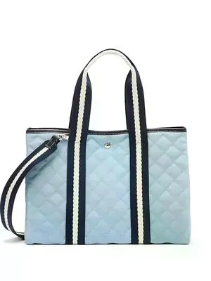 Rue De Verneuil Medium Traversée Quilted Tote Bag - Blue