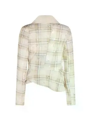 VIVIENNE WESTWOOD Plaid Buttoned Blazer - Neutrals
