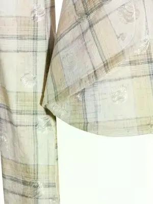 VIVIENNE WESTWOOD Plaid Buttoned Blazer - Neutrals