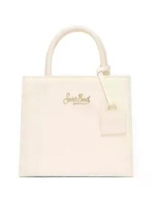 MC2 SAINT BARTH Mini Leather Tote - Neutrals