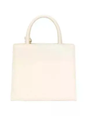 MC2 SAINT BARTH Mini Leather Tote - Neutrals