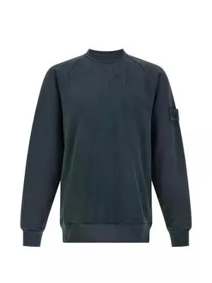 Stone Island Crewneck Sweatshirt With Logo Badge