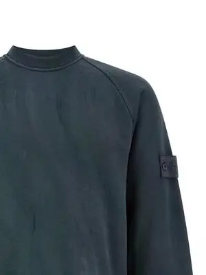 Stone Island Crewneck Sweatshirt With Logo Badge
