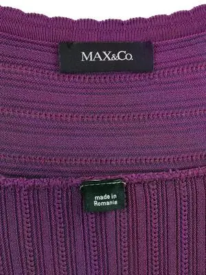 MAX&CO. Pleated Sleeveless Midi Dress