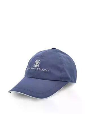 Brunello Cucinelli Logo Baseball Cap - Blue